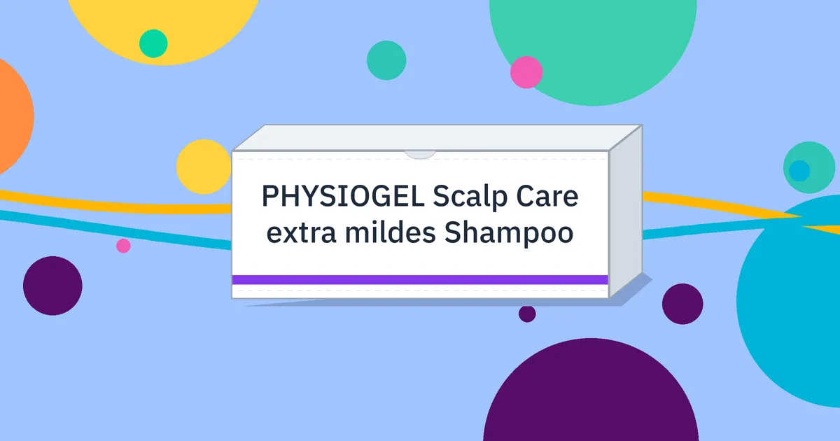 Symbolbild: Packung mit der Aufschrift PHYSIOGEL Scalp Care extra mildes Shampoo (PZN 16835215) – Verfügbarkeit und Bezug in Apotheken in Frankfurt am Main