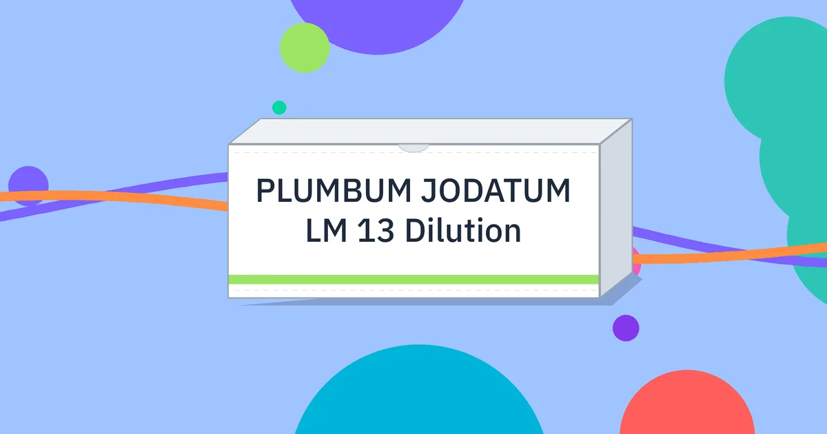 Symbolbild: Packung mit der Aufschrift PLUMBUM JODATUM LM 13 Dilution (PZN 13040716) – Verfügbarkeit und Bezug in Apotheken in Frankfurt am Main
