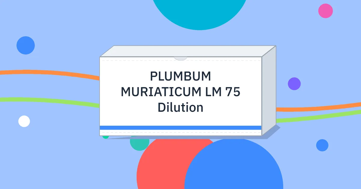 Symbolbild: Packung mit der Aufschrift PLUMBUM MURIATICUM LM 75 Dilution (PZN 13041851) – Verfügbarkeit und Bezug in Apotheken in Frankfurt am Main