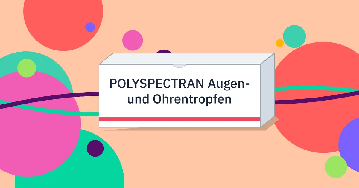 Symbolbild: Packung mit der Aufschrift POLYSPECTRAN Augen- und Ohrentropfen (PZN 01305374) – Verfügbarkeit und Bezug in Apotheken in Frankfurt am Main