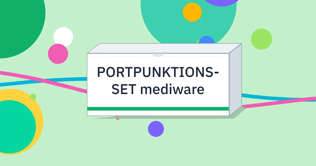 Symbolbild: Packung mit der Aufschrift PORTPUNKTIONS-SET mediware (PZN 17262690) – Verfügbarkeit und Bezug in Apotheken in Frankfurt am Main