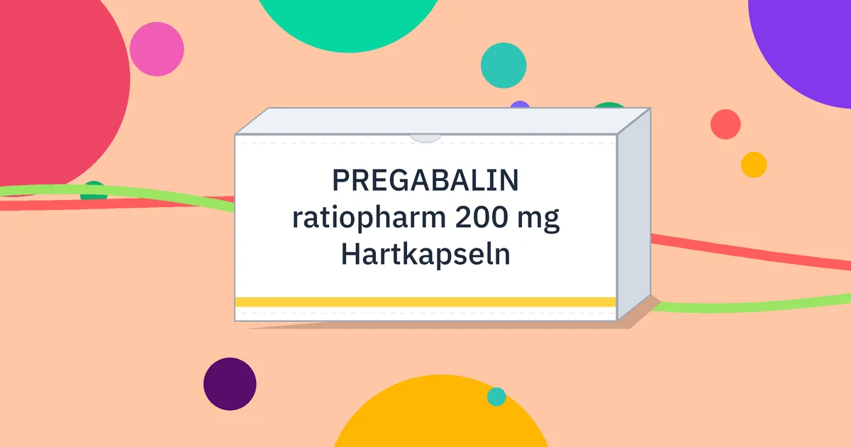 Symbolbild: Packung mit der Aufschrift PREGABALIN ratiopharm 200 mg Hartkapseln (PZN 18065483) – Verfügbarkeit und Bezug in Apotheken in Frankfurt am Main