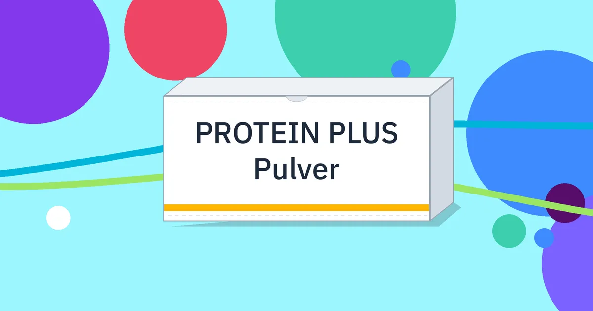Symbolbild: Packung mit der Aufschrift PROTEIN PLUS Pulver (PZN 10782297) – Verfügbarkeit und Bezug in Apotheken in Frankfurt am Main