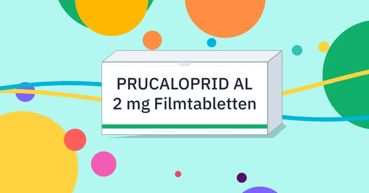 Symbolbild: Packung mit der Aufschrift PRUCALOPRID AL 2 mg Filmtabletten (PZN 18169952) – Verfügbarkeit und Bezug in Apotheken in Frankfurt am Main