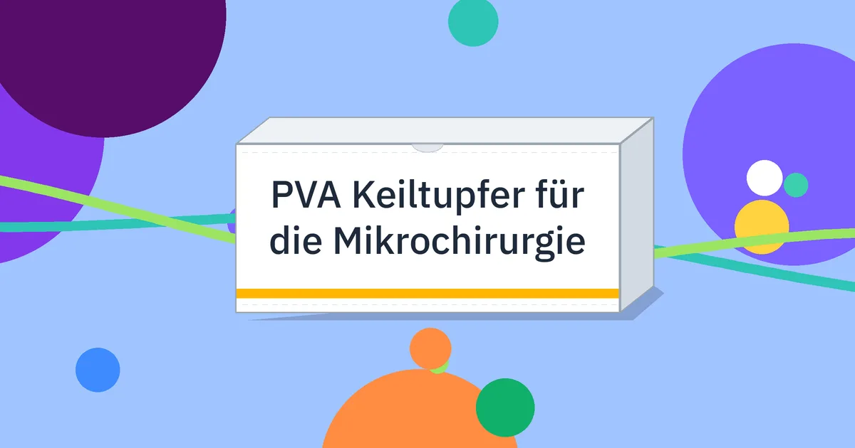 Symbolbild: Packung mit der Aufschrift PVA Keiltupfer für die Mikrochirurgie (PZN 18044340) – Verfügbarkeit und Bezug in Apotheken in Frankfurt am Main