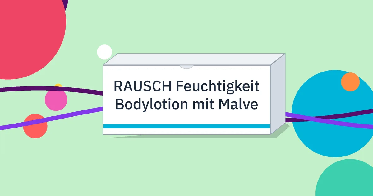 Symbolbild: Packung mit der Aufschrift RAUSCH Feuchtigkeit Bodylotion mit Malve (PZN 18743055) – Verfügbarkeit und Bezug in Apotheken in Frankfurt am Main