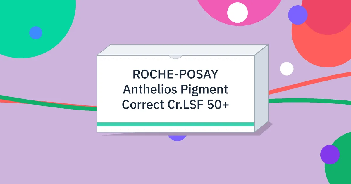Symbolbild: Packung mit der Aufschrift ROCHE-POSAY Anthelios Pigment Correct Cr.LSF 50+ (PZN 17636630) – Verfügbarkeit und Bezug in Apotheken in Frankfurt am Main