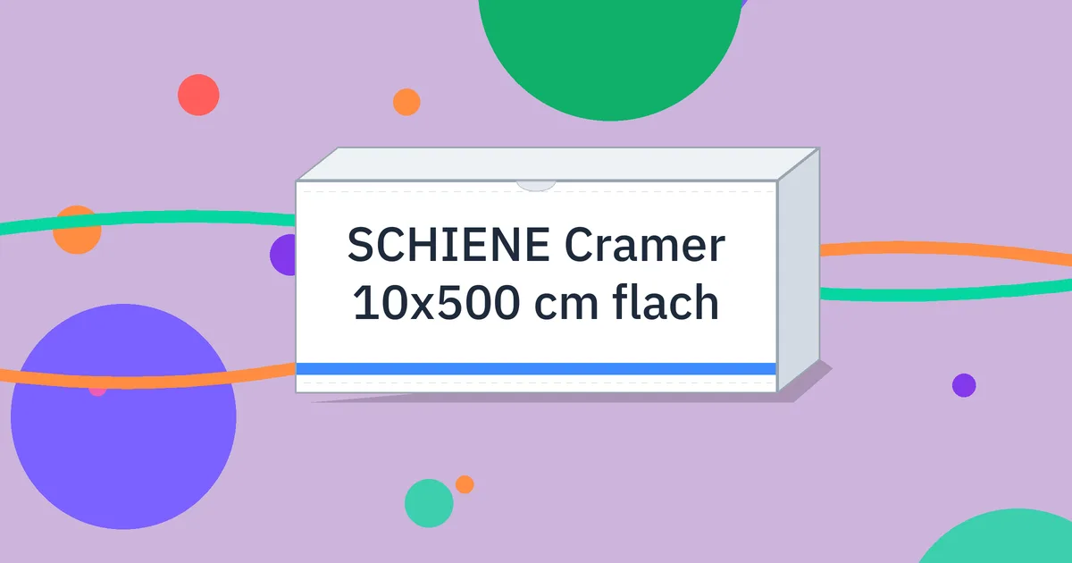 Symbolbild: Packung mit der Aufschrift SCHIENE Cramer 10x500 cm flach (PZN 01980118) – Verfügbarkeit und Bezug in Apotheken in Frankfurt am Main