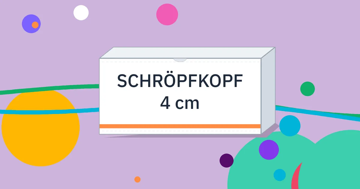Symbolbild: Packung mit der Aufschrift SCHRÖPFKOPF 4 cm (PZN 03126032) – Verfügbarkeit und Bezug in Apotheken in Frankfurt am Main