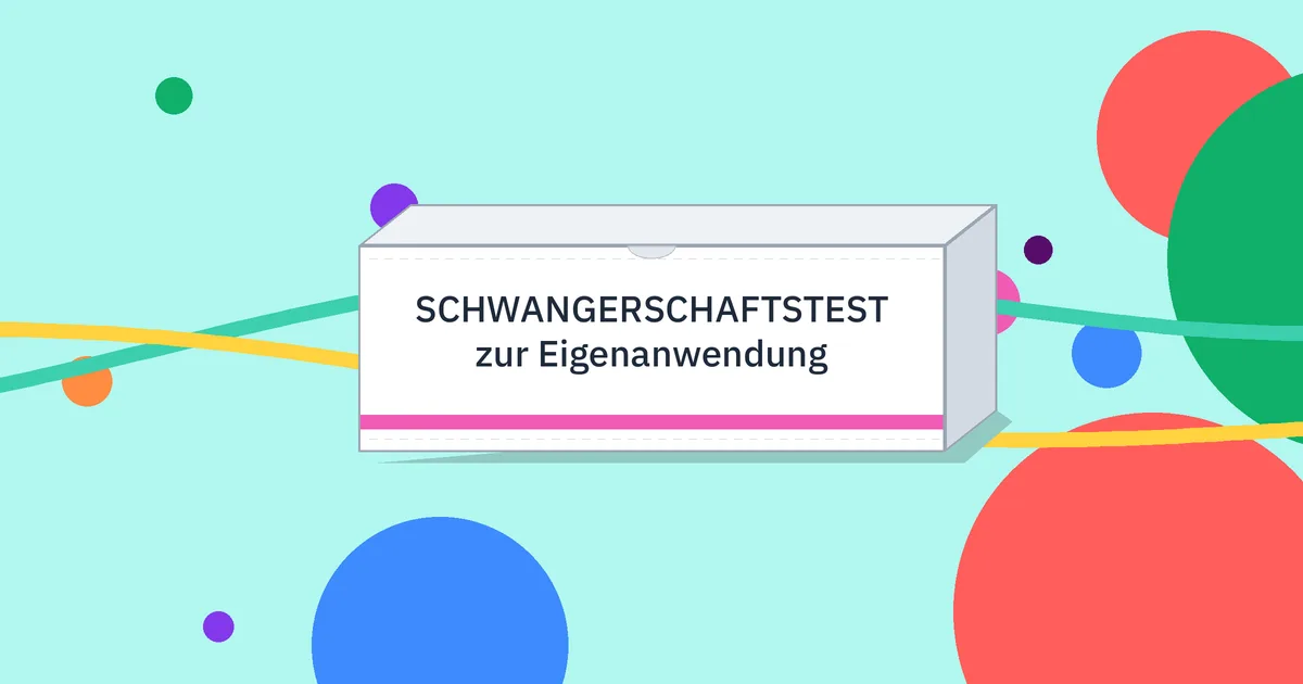 Symbolbild: Packung mit der Aufschrift SCHWANGERSCHAFTSTEST zur Eigenanwendung (PZN 16501589) – Verfügbarkeit und Bezug in Apotheken in Frankfurt am Main