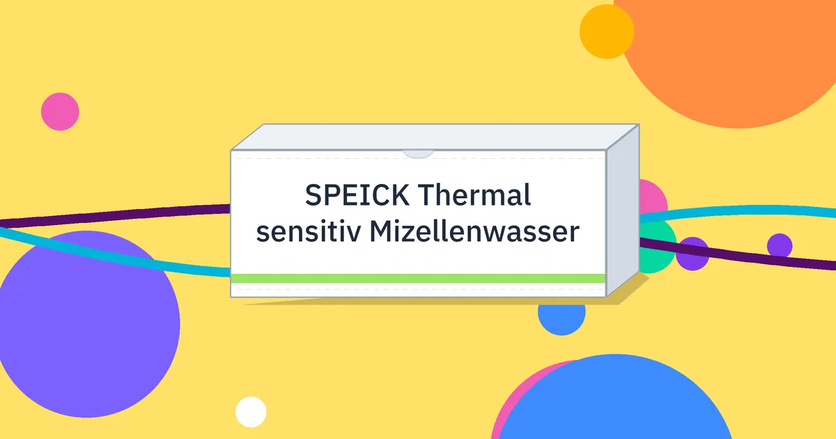 Symbolbild: Packung mit der Aufschrift SPEICK Thermal sensitiv Mizellenwasser (PZN 12742824) – Verfügbarkeit und Bezug in Apotheken in Frankfurt am Main