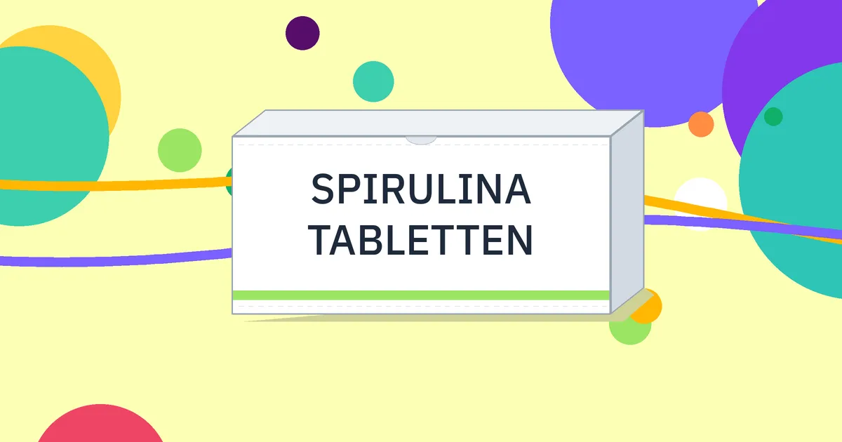 Symbolbild: Packung mit der Aufschrift SPIRULINA TABLETTEN (PZN 07038276) – Verfügbarkeit und Bezug in Apotheken in Frankfurt am Main