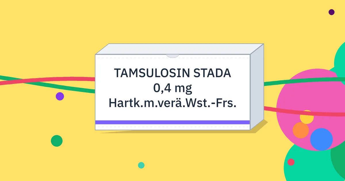 Symbolbild: Packung mit der Aufschrift TAMSULOSIN STADA 0,4 mg Hartk.m.verä.Wst.-Frs. (PZN 01057367) – Verfügbarkeit und Bezug in Apotheken in Frankfurt am Main