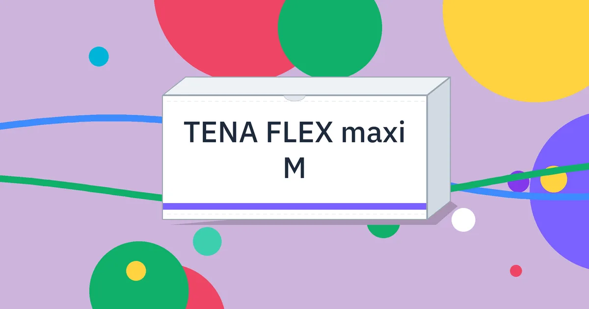 Symbolbild: Packung mit der Aufschrift TENA FLEX maxi M (PZN 04167122) – Verfügbarkeit und Bezug in Apotheken in Frankfurt am Main