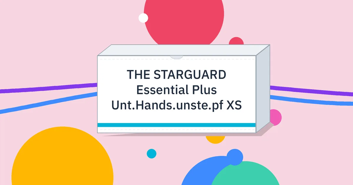 Symbolbild: Packung mit der Aufschrift THE STARGUARD Essential Plus Unt.Hands.unste.pf XS (PZN 19957195) – Verfügbarkeit und Bezug in Apotheken in Frankfurt am Main