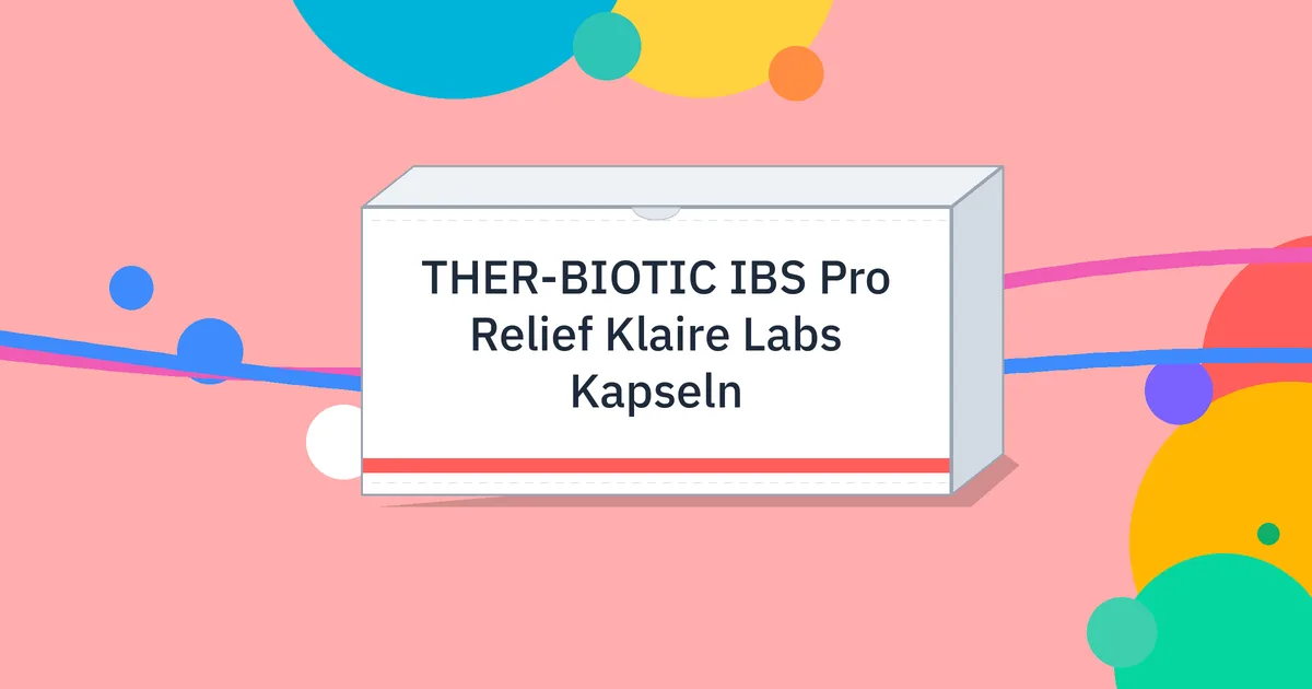 Symbolbild: Packung mit der Aufschrift THER-BIOTIC IBS Pro Relief Klaire Labs Kapseln (PZN 18050205) – Verfügbarkeit und Bezug in Apotheken in Frankfurt am Main