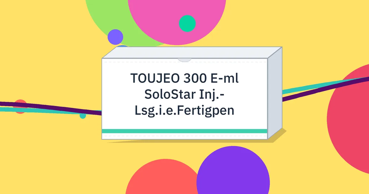 Symbolbild: Packung mit der Aufschrift TOUJEO 300 E-ml SoloStar Inj.-Lsg.i.e.Fertigpen (PZN 11367407) – Verfügbarkeit und Bezug in Apotheken in Frankfurt am Main