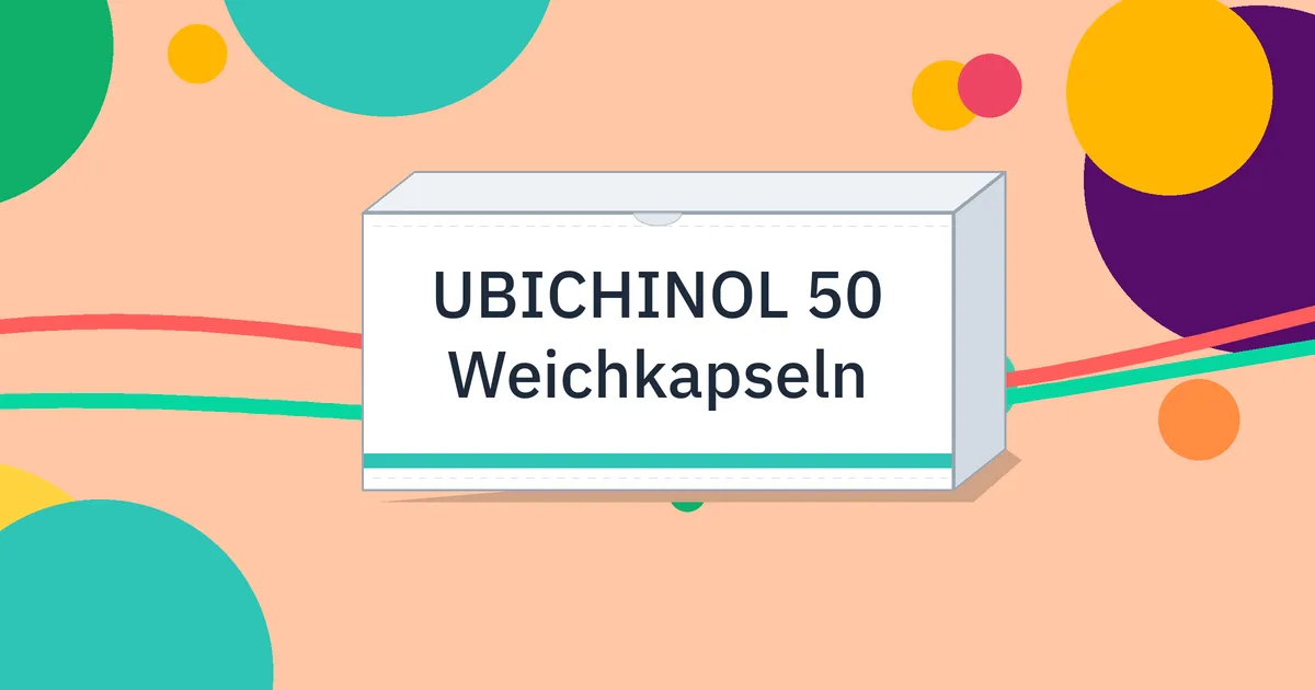 Symbolbild: Packung mit der Aufschrift UBICHINOL 50 Weichkapseln (PZN 16044034) – Verfügbarkeit und Bezug in Apotheken in Frankfurt am Main