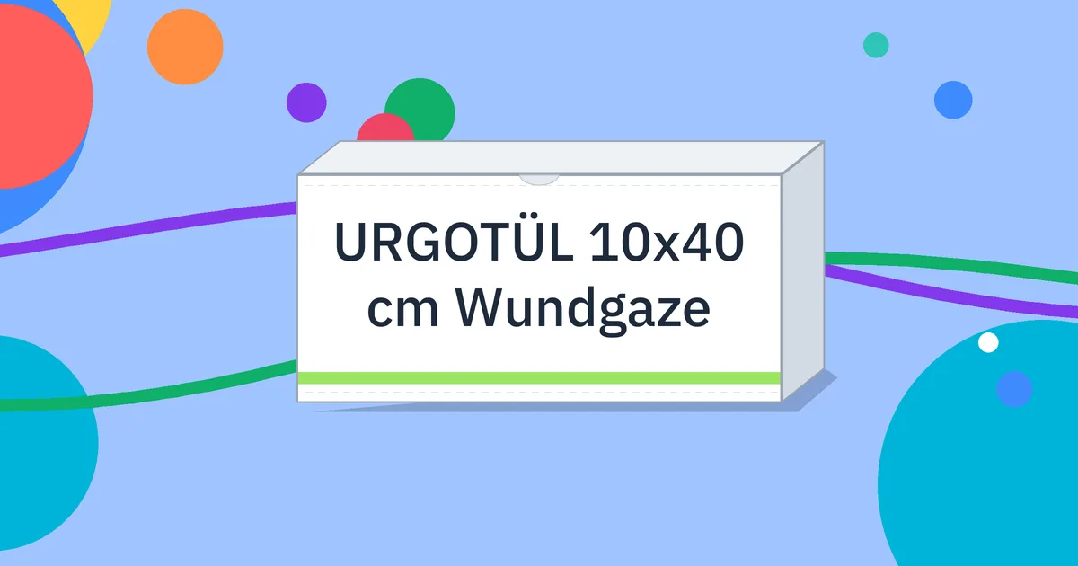 Symbolbild: Packung mit der Aufschrift URGOTÜL 10x40 cm Wundgaze (PZN 15732281) – Verfügbarkeit und Bezug in Apotheken in Frankfurt am Main