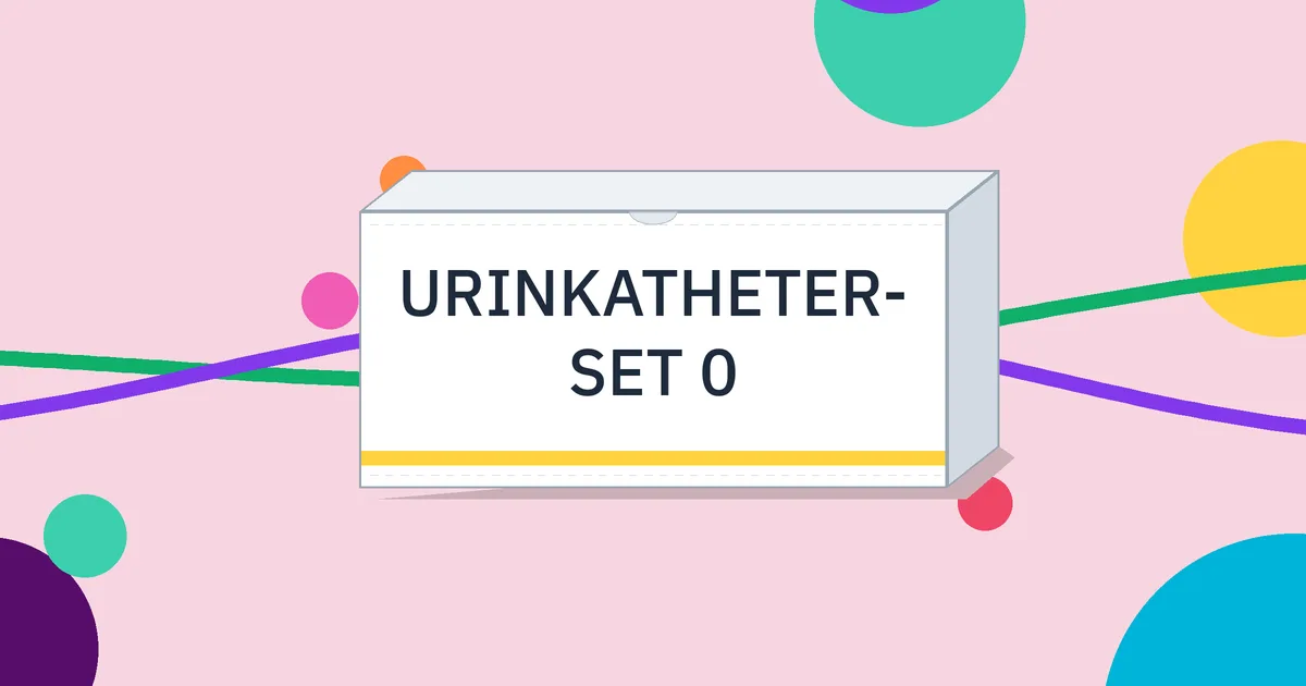 Symbolbild: Packung mit der Aufschrift URINKATHETER-SET 0 (PZN 18159273) – Verfügbarkeit und Bezug in Apotheken in Frankfurt am Main