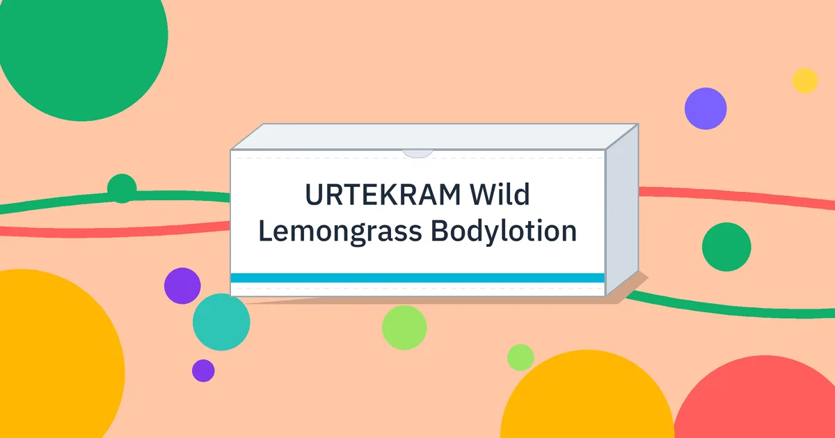 Symbolbild: Packung mit der Aufschrift URTEKRAM Wild Lemongrass Bodylotion (PZN 19478307) – Verfügbarkeit und Bezug in Apotheken in Frankfurt am Main