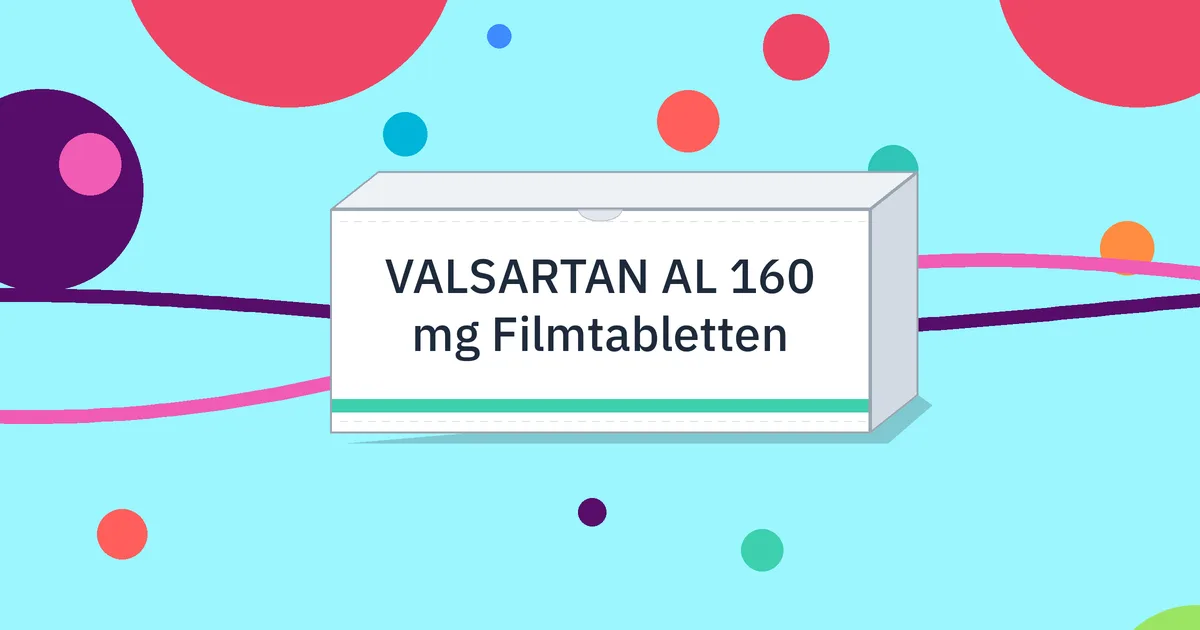 Symbolbild: Packung mit der Aufschrift VALSARTAN AL 160 mg Filmtabletten (PZN 07758409) – Verfügbarkeit und Bezug in Apotheken in Frankfurt am Main