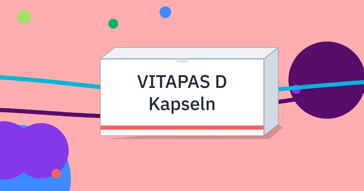 Symbolbild: Packung mit der Aufschrift VITAPAS D Kapseln (PZN 14213840) – Verfügbarkeit und Bezug in Apotheken in Frankfurt am Main