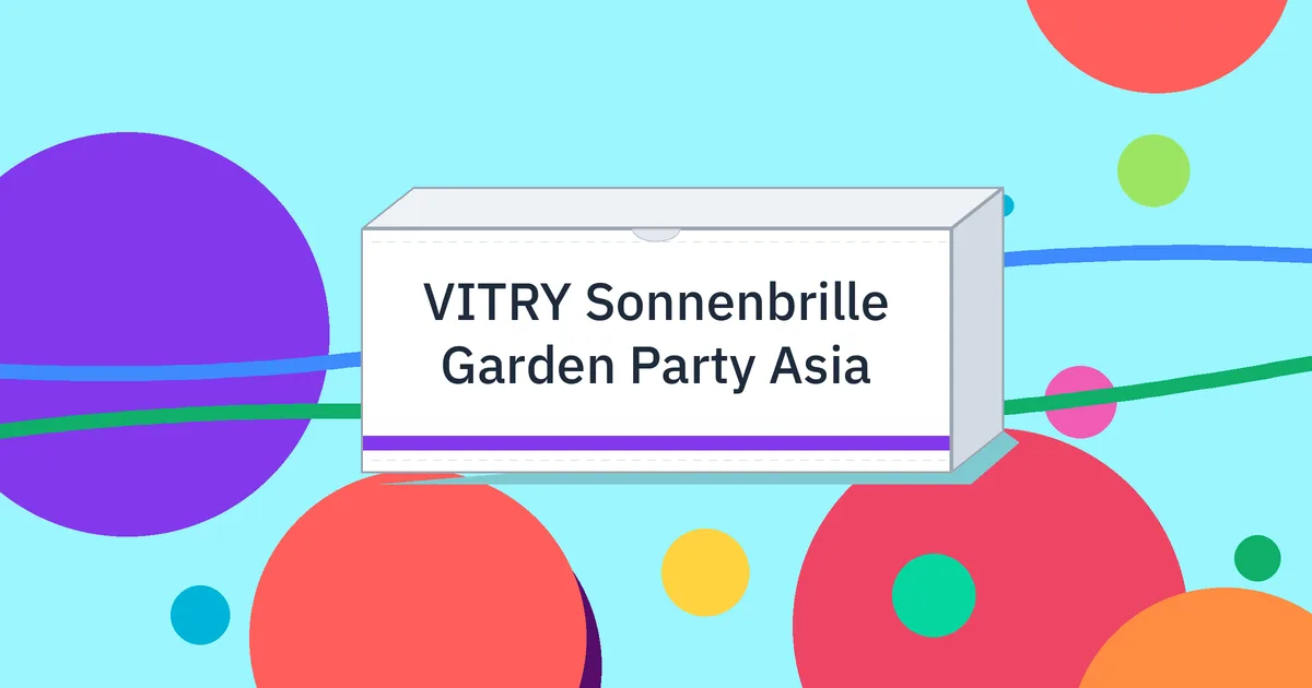 Symbolbild: Packung mit der Aufschrift VITRY Sonnenbrille Garden Party Asia (PZN 18452642) – Verfügbarkeit und Bezug in Apotheken in Frankfurt am Main