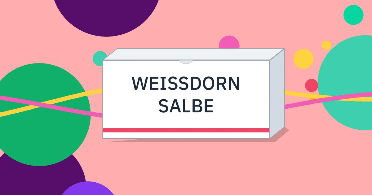 Symbolbild: Packung mit der Aufschrift WEISSDORN SALBE (PZN 18396978) – Verfügbarkeit und Bezug in Apotheken in Frankfurt am Main