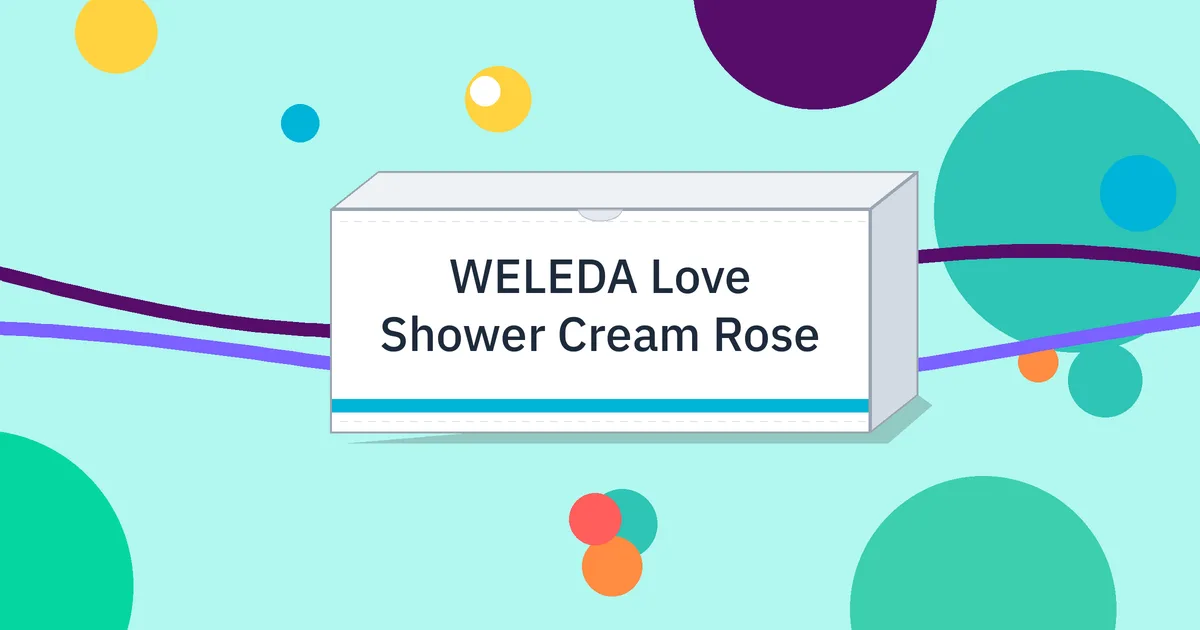 Symbolbild: Packung mit der Aufschrift WELEDA Love Shower Cream Rose (PZN 19461353) – Verfügbarkeit und Bezug in Apotheken in Frankfurt am Main