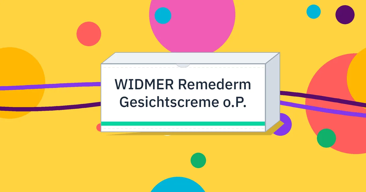 Symbolbild: Packung mit der Aufschrift WIDMER Remederm Gesichtscreme o.P. (PZN 00956276) – Verfügbarkeit und Bezug in Apotheken in Frankfurt am Main