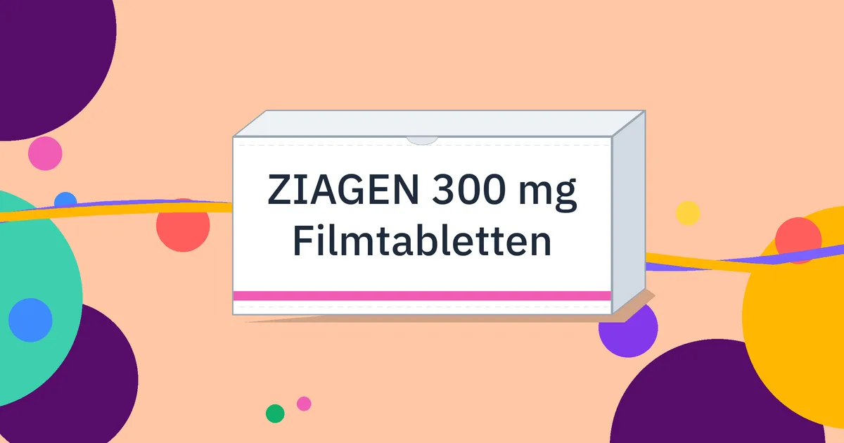 Symbolbild: Packung mit der Aufschrift ZIAGEN 300 mg Filmtabletten (PZN 01924841) – Verfügbarkeit und Bezug in Apotheken in Frankfurt am Main