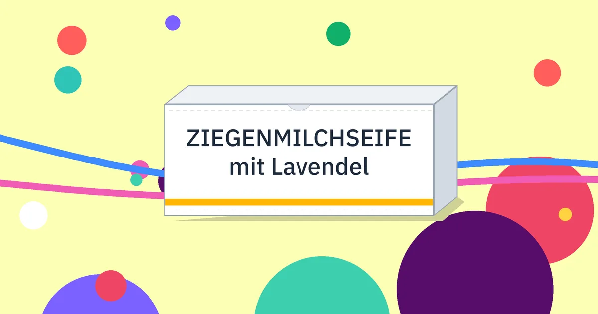 Symbolbild: Packung mit der Aufschrift ZIEGENMILCHSEIFE mit Lavendel (PZN 11638786) – Verfügbarkeit und Bezug in Apotheken in Frankfurt am Main