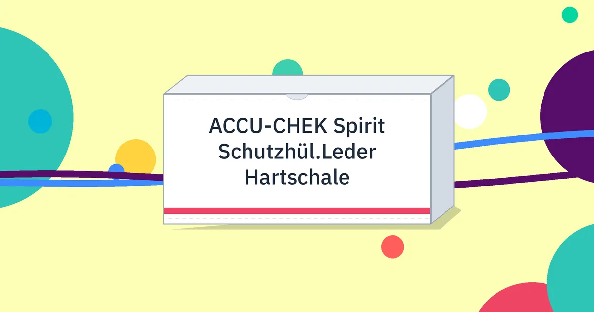 Symbolbild: Packung mit der Aufschrift ACCU-CHEK Spirit Schutzhül.Leder Hartschale (PZN 03806057) – Verfügbarkeit und Bezug in Apotheken in Frankfurt am Main