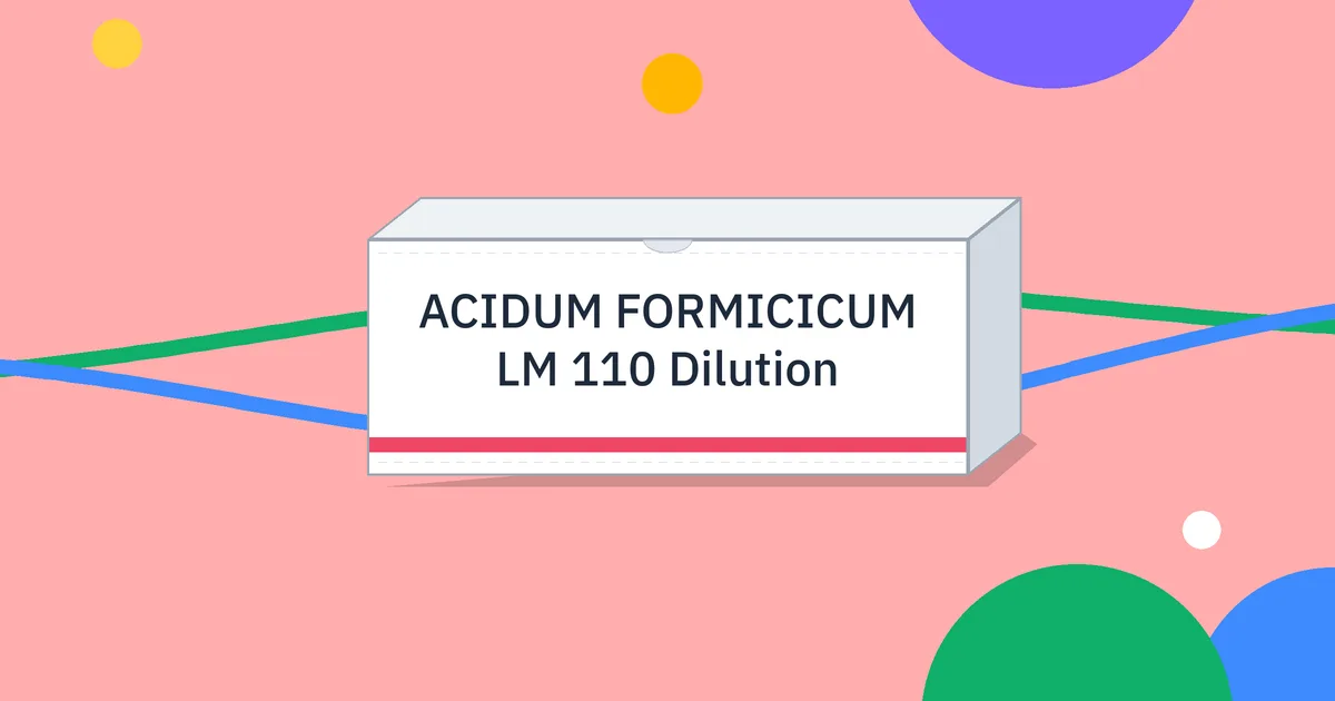Symbolbild: Packung mit der Aufschrift ACIDUM FORMICICUM LM 110 Dilution (PZN 12752202) – Verfügbarkeit und Bezug in Apotheken in Frankfurt am Main