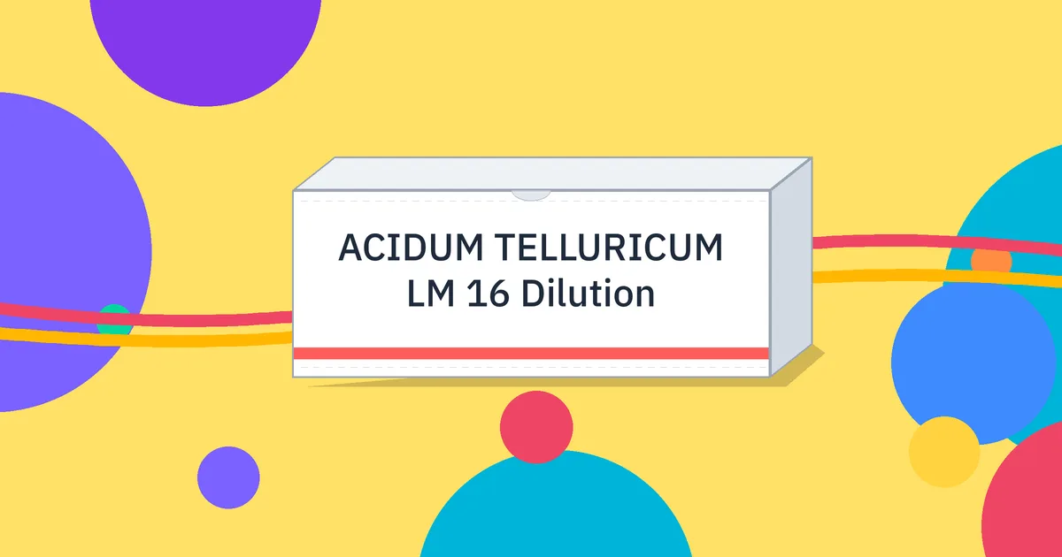 Symbolbild: Packung mit der Aufschrift ACIDUM TELLURICUM LM 16 Dilution (PZN 13287730) – Verfügbarkeit und Bezug in Apotheken in Frankfurt am Main