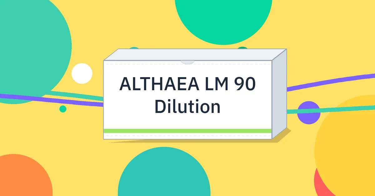 Symbolbild: Packung mit der Aufschrift ALTHAEA LM 90 Dilution (PZN 13315550) – Verfügbarkeit und Bezug in Apotheken in Frankfurt am Main