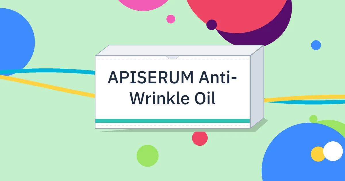 Symbolbild: Packung mit der Aufschrift APISERUM Anti-Wrinkle Oil (PZN 02459872) – Verfügbarkeit und Bezug in Apotheken in Frankfurt am Main
