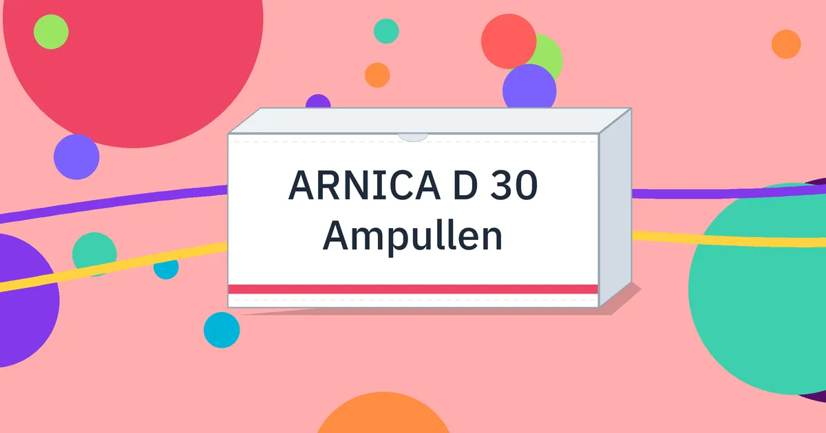 Symbolbild: Packung mit der Aufschrift ARNICA D 30 Ampullen (PZN 11704158) – Verfügbarkeit und Bezug in Apotheken in Frankfurt am Main