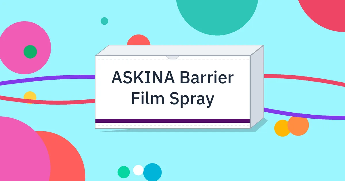 Symbolbild: Packung mit der Aufschrift ASKINA Barrier Film Spray (PZN 08482731) – Verfügbarkeit und Bezug in Apotheken in Frankfurt am Main