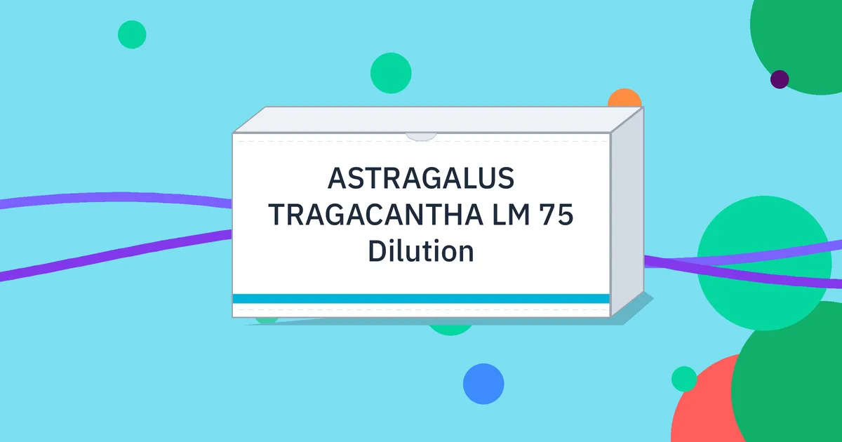 Symbolbild: Packung mit der Aufschrift ASTRAGALUS TRAGACANTHA LM 75 Dilution (PZN 13405425) – Verfügbarkeit und Bezug in Apotheken in Frankfurt am Main