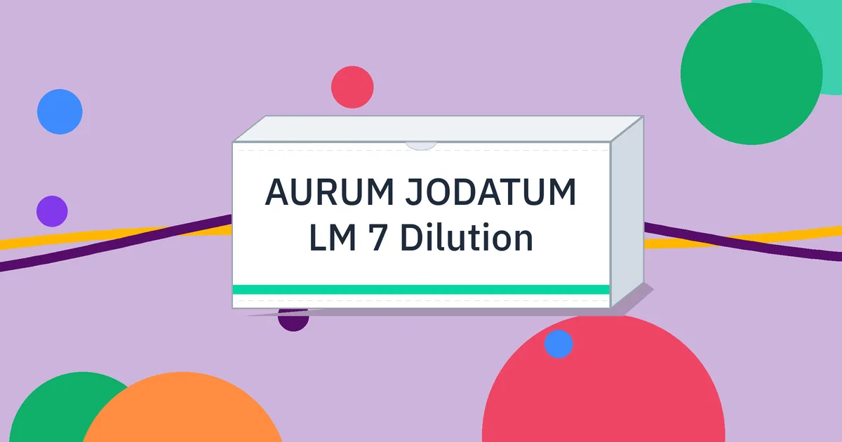 Symbolbild: Packung mit der Aufschrift AURUM JODATUM LM 7 Dilution (PZN 12784610) – Verfügbarkeit und Bezug in Apotheken in Frankfurt am Main