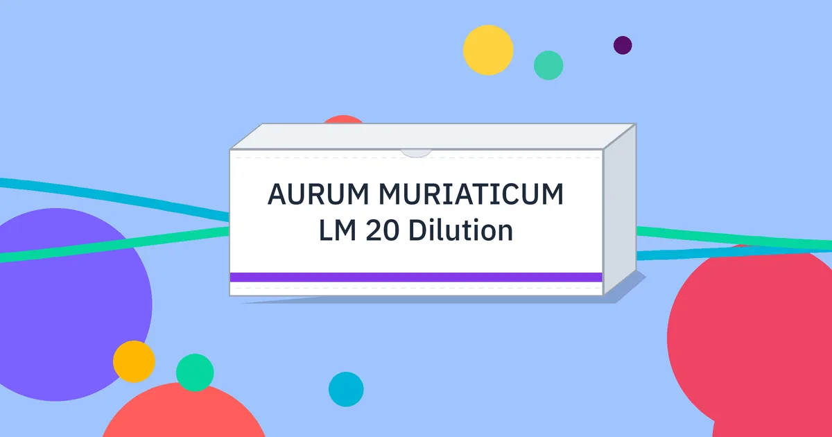 Symbolbild: Packung mit der Aufschrift AURUM MURIATICUM LM 20 Dilution (PZN 12785584) – Verfügbarkeit und Bezug in Apotheken in Frankfurt am Main