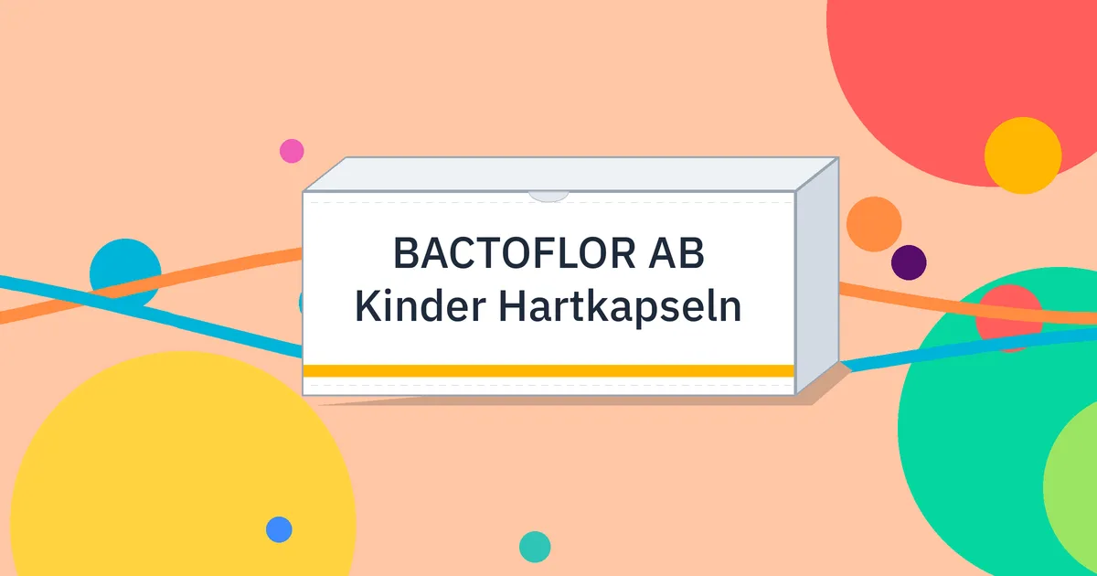 Symbolbild: Packung mit der Aufschrift BACTOFLOR AB Kinder Hartkapseln (PZN 19643924) – Verfügbarkeit und Bezug in Apotheken in Frankfurt am Main