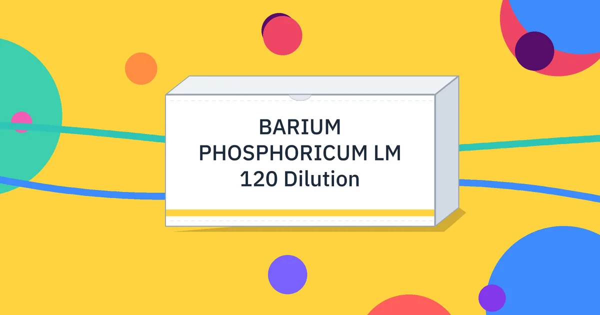 Symbolbild: Packung mit der Aufschrift BARIUM PHOSPHORICUM LM 120 Dilution (PZN 13379900) – Verfügbarkeit und Bezug in Apotheken in Frankfurt am Main