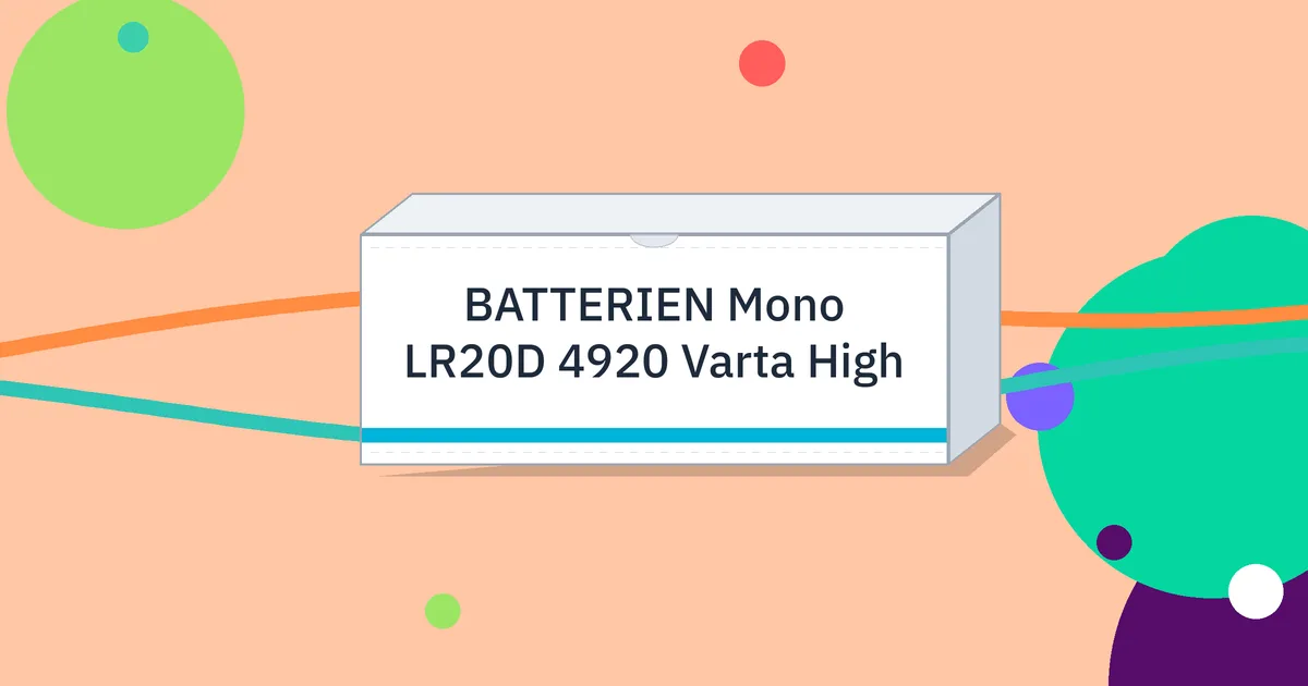 Symbolbild: Packung mit der Aufschrift BATTERIEN Mono LR20D 4920 Varta High (PZN 08411665) – Verfügbarkeit und Bezug in Apotheken in Frankfurt am Main