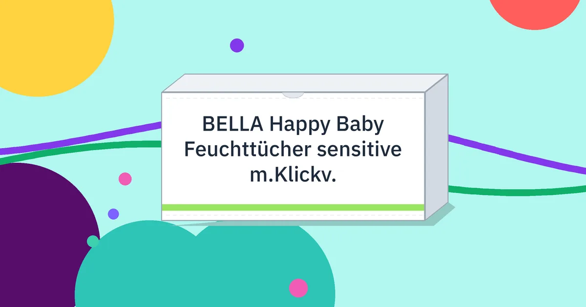 Symbolbild: Packung mit der Aufschrift BELLA Happy Baby Feuchttücher sensitive m.Klickv. (PZN 14405893) – Verfügbarkeit und Bezug in Apotheken in Frankfurt am Main