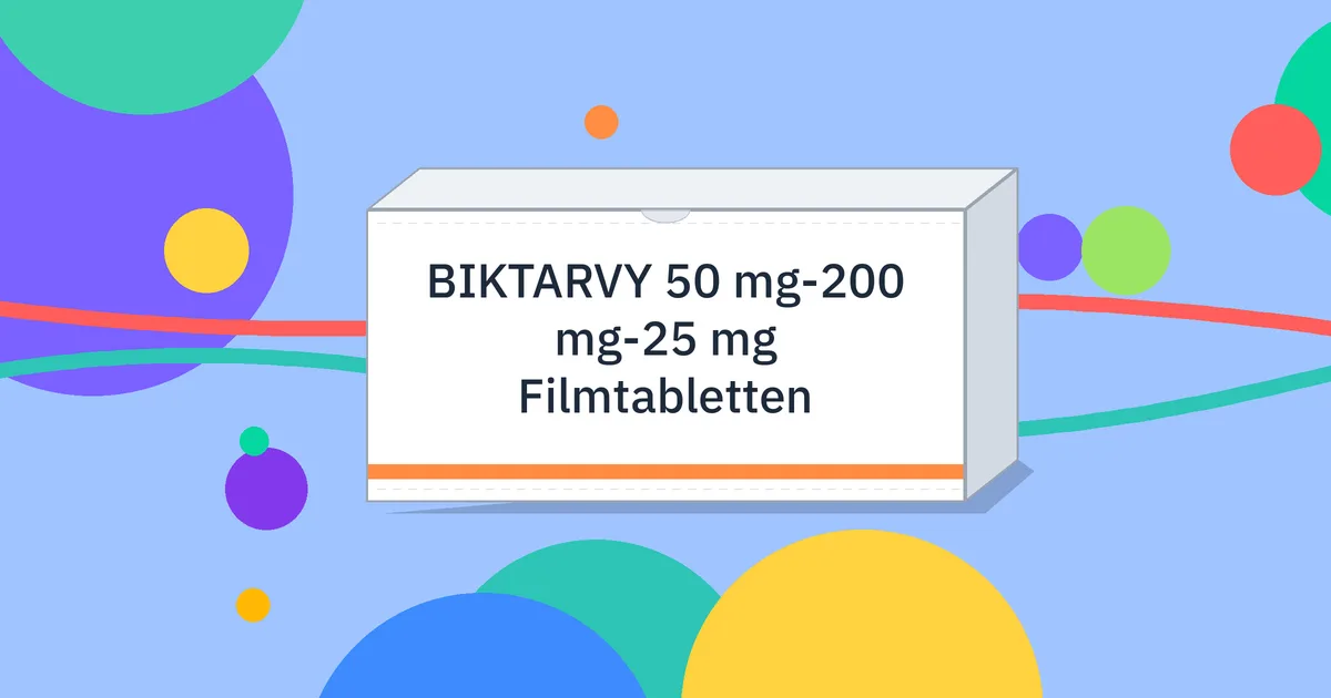 Symbolbild: Packung mit der Aufschrift BIKTARVY 50 mg-200 mg-25 mg Filmtabletten (PZN 16992558) – Verfügbarkeit und Bezug in Apotheken in Frankfurt am Main