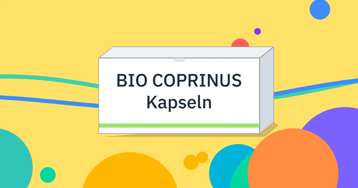 Symbolbild: Packung mit der Aufschrift BIO COPRINUS Kapseln (PZN 10790115) – Verfügbarkeit und Bezug in Apotheken in Frankfurt am Main