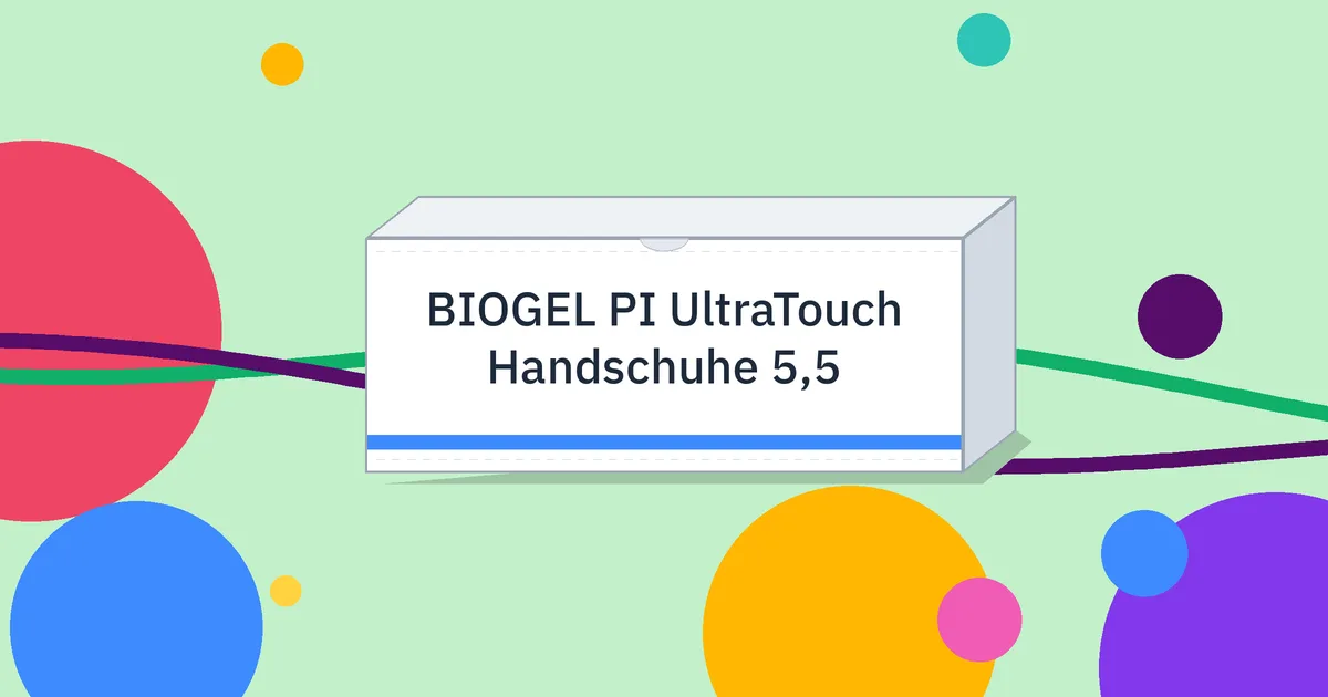 Symbolbild: Packung mit der Aufschrift BIOGEL PI UltraTouch Handschuhe 5,5 (PZN 04702124) – Verfügbarkeit und Bezug in Apotheken in Frankfurt am Main